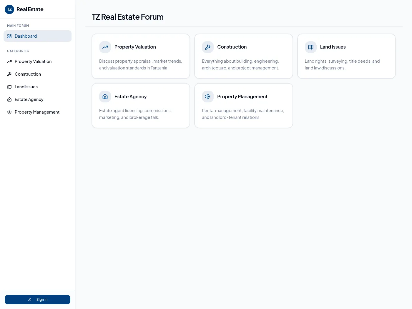 TZ Real Estate Forum