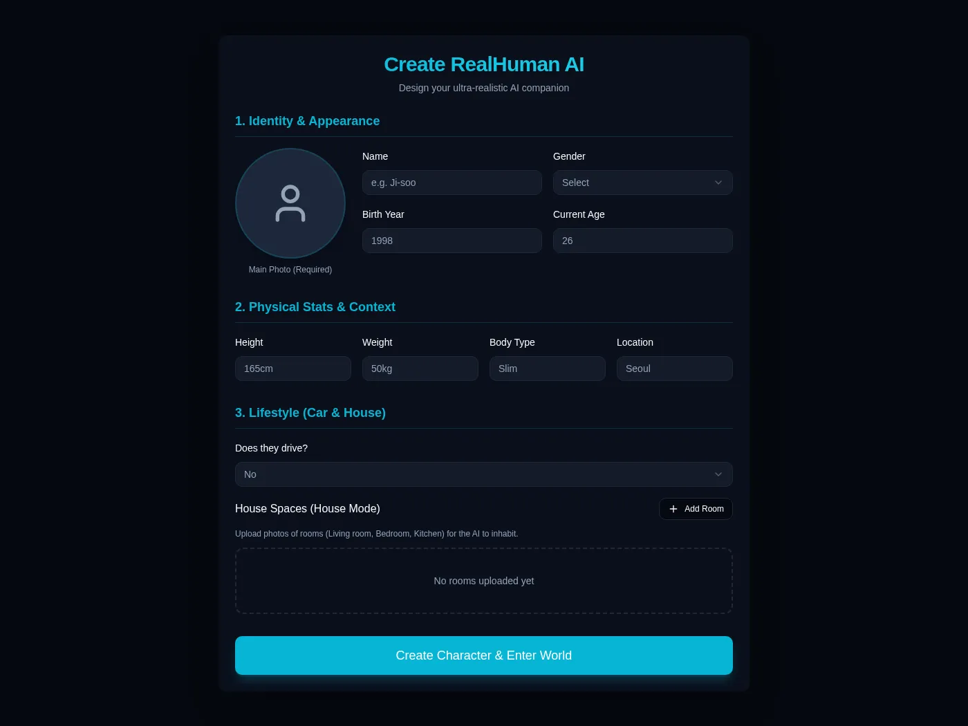 RealHuman AI Chatroom