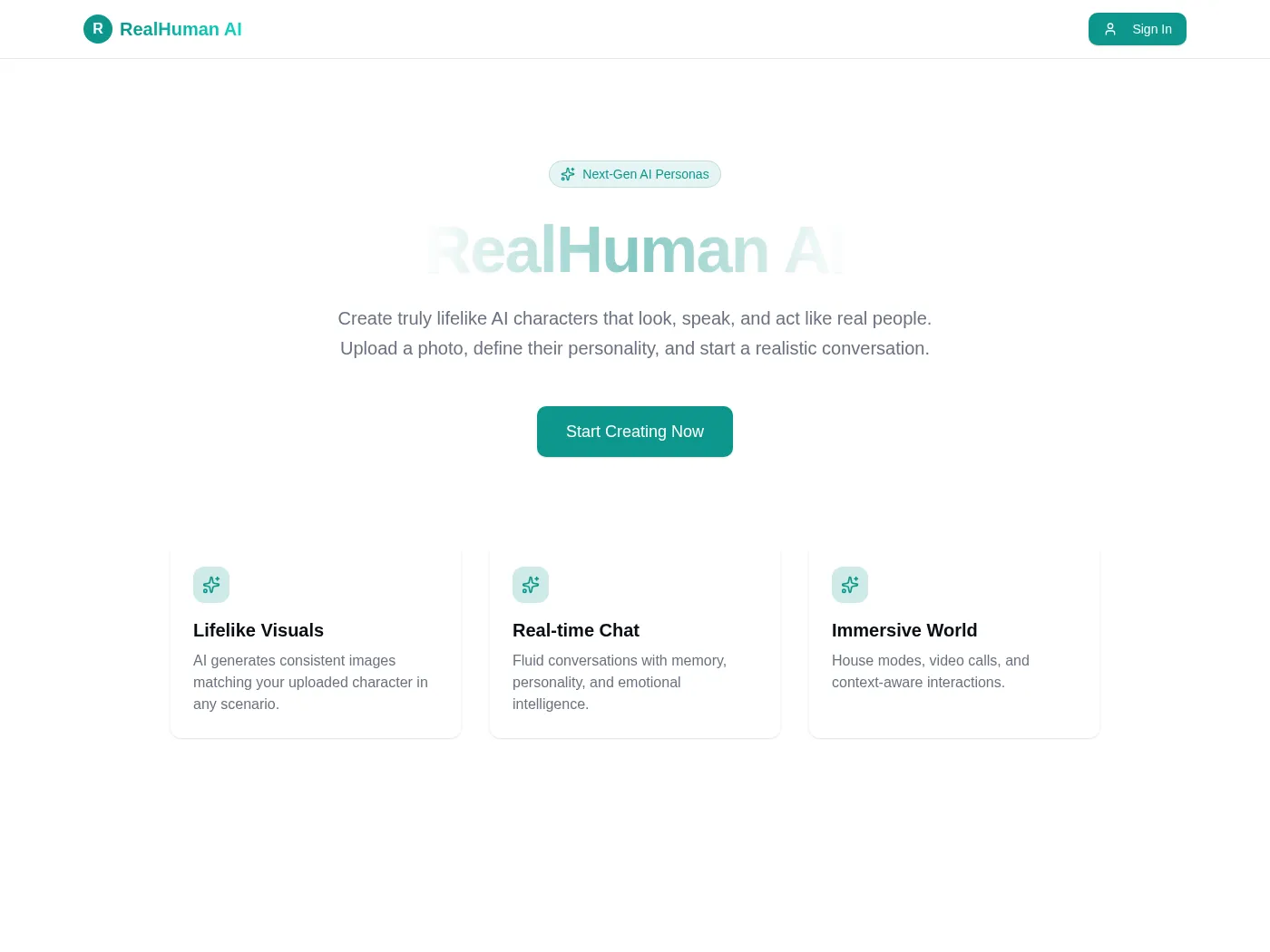 RealHuman AI Chatroom