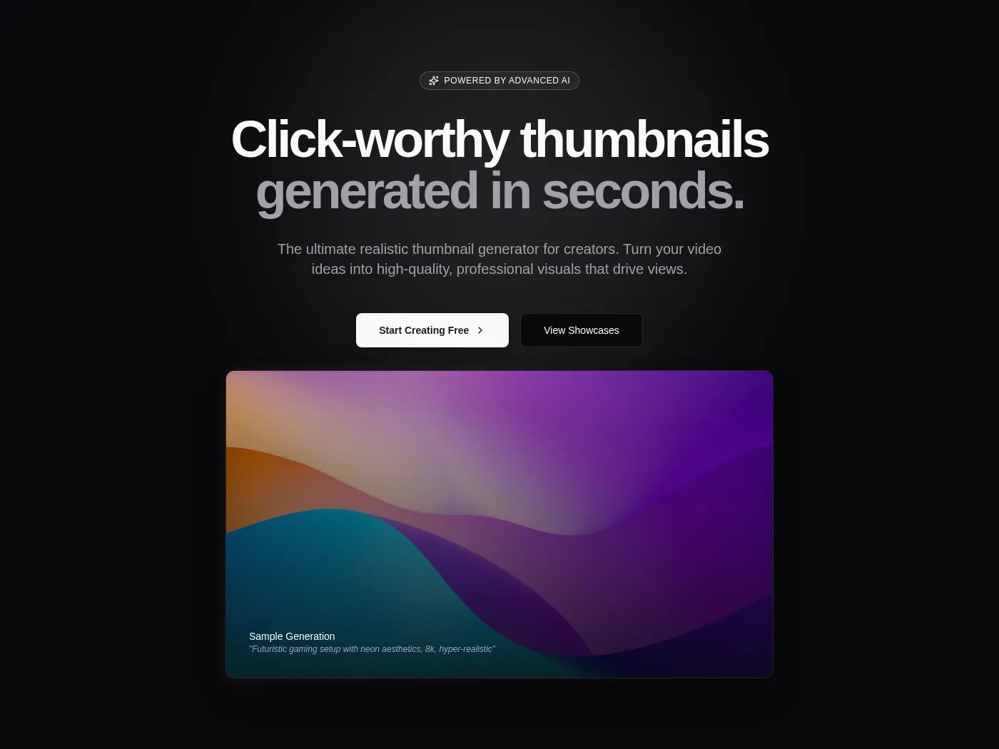 Realistic Thumbnail Generator
