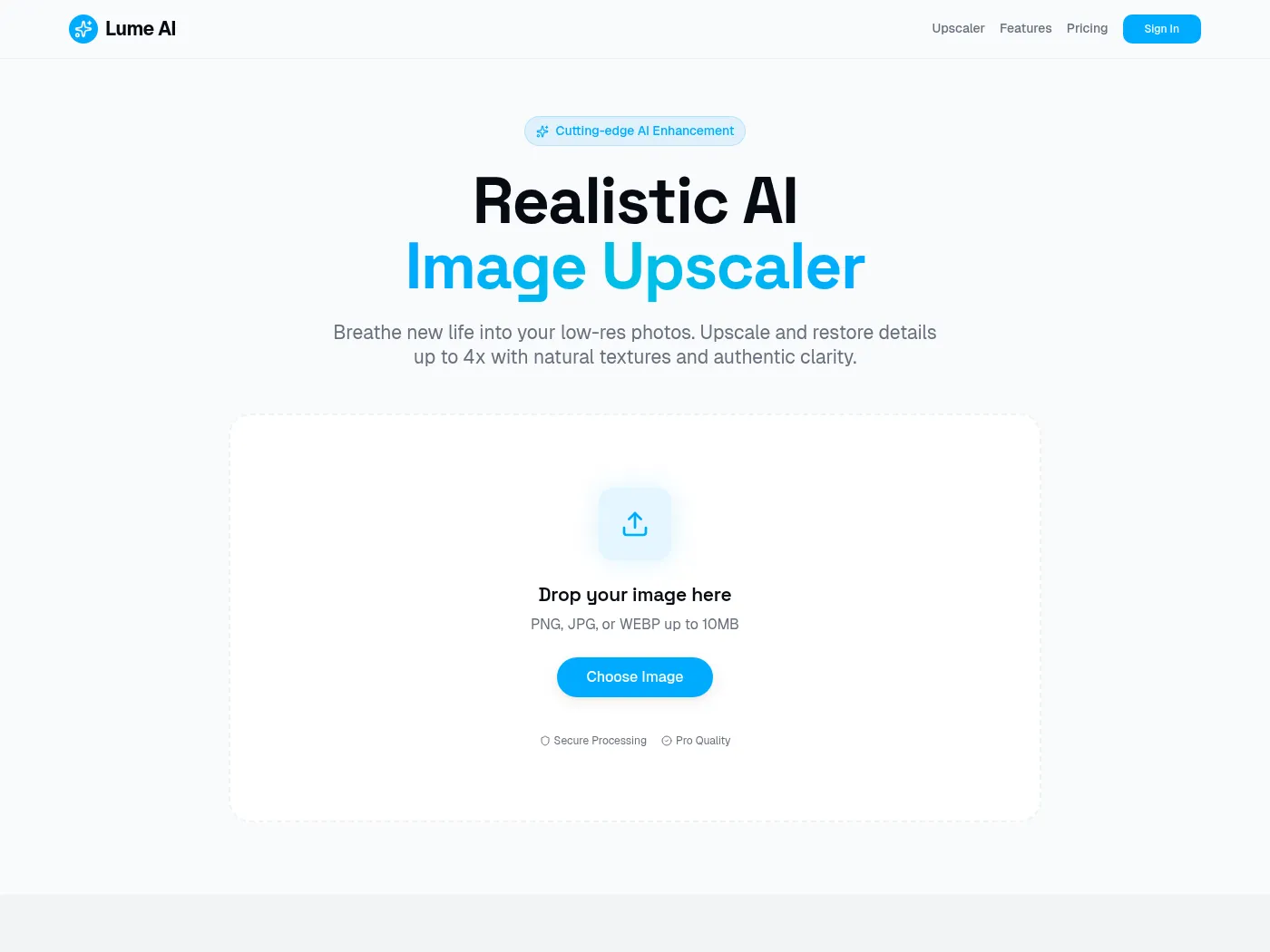 Realistic Image Upscaler