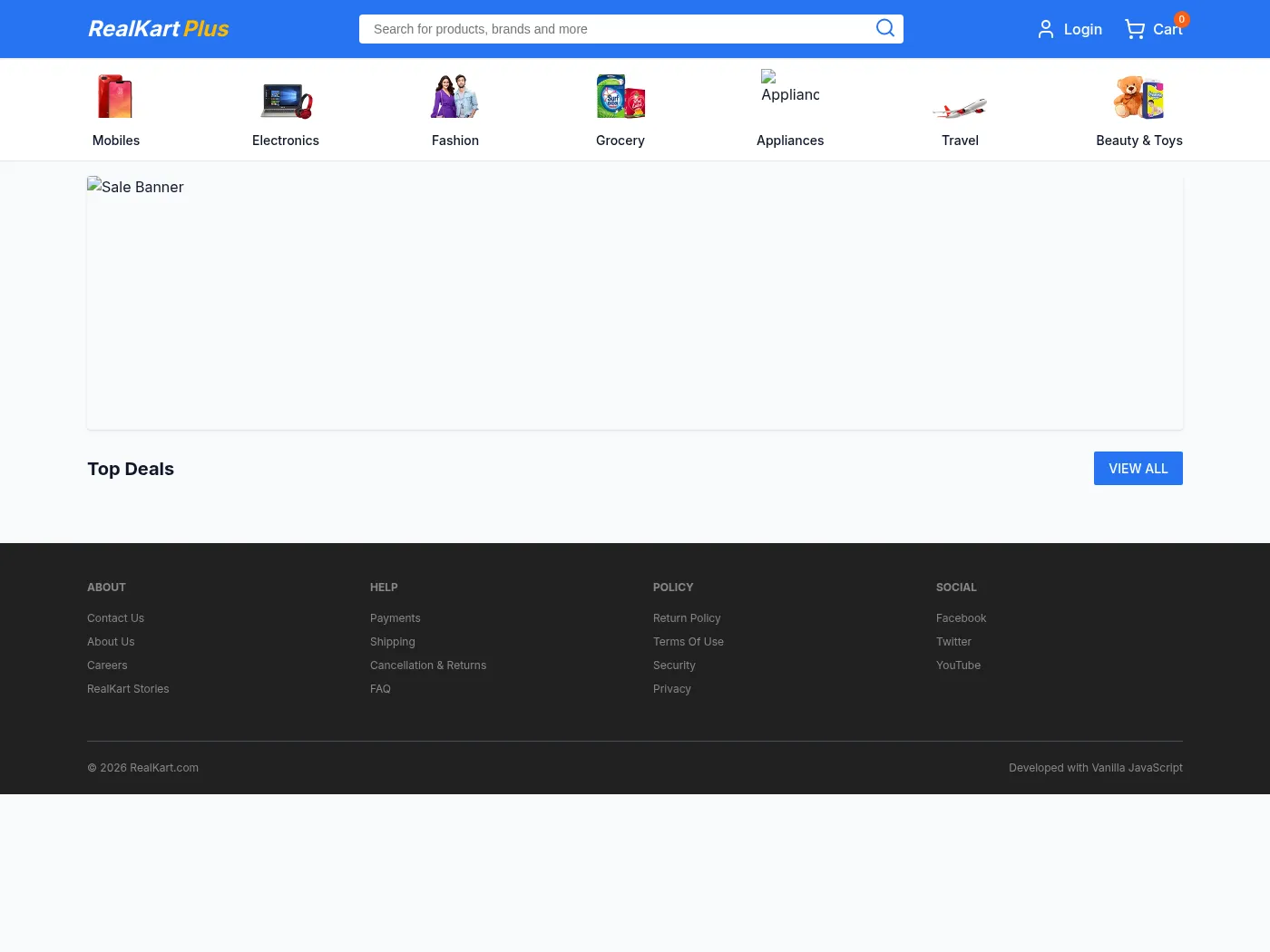 RealKart E-Commerce Site
