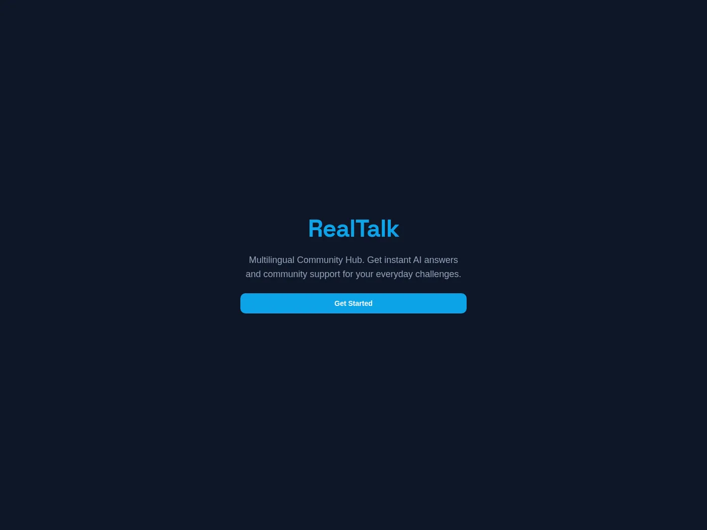 RealTalk Community Hub