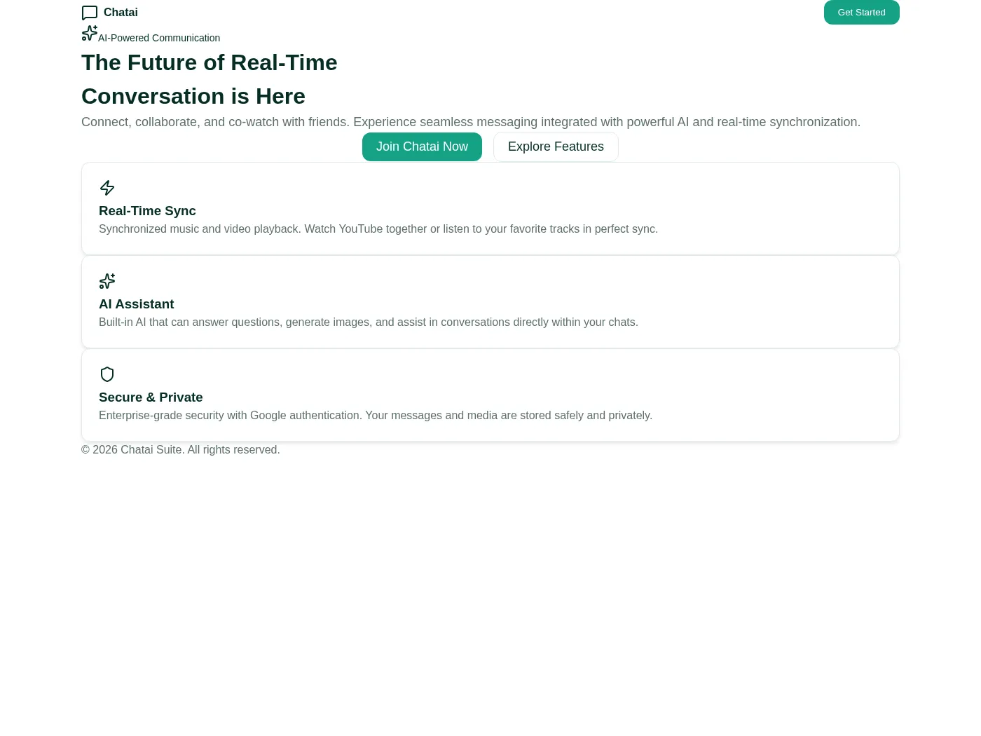 Chatai Real-Time Suite