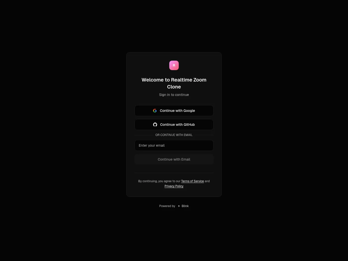 Realtime Zoom Clone