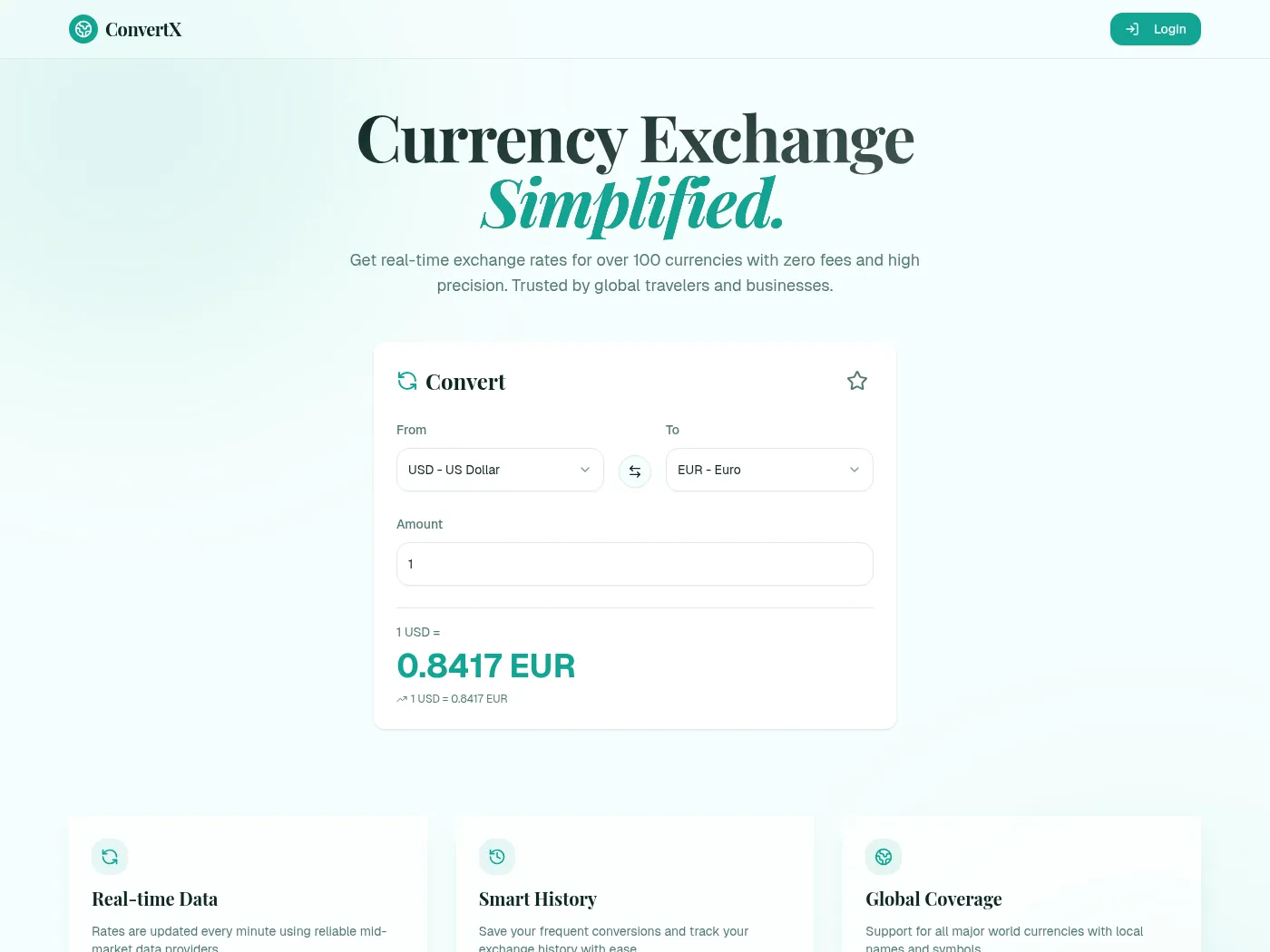 RealTime Currency Converter