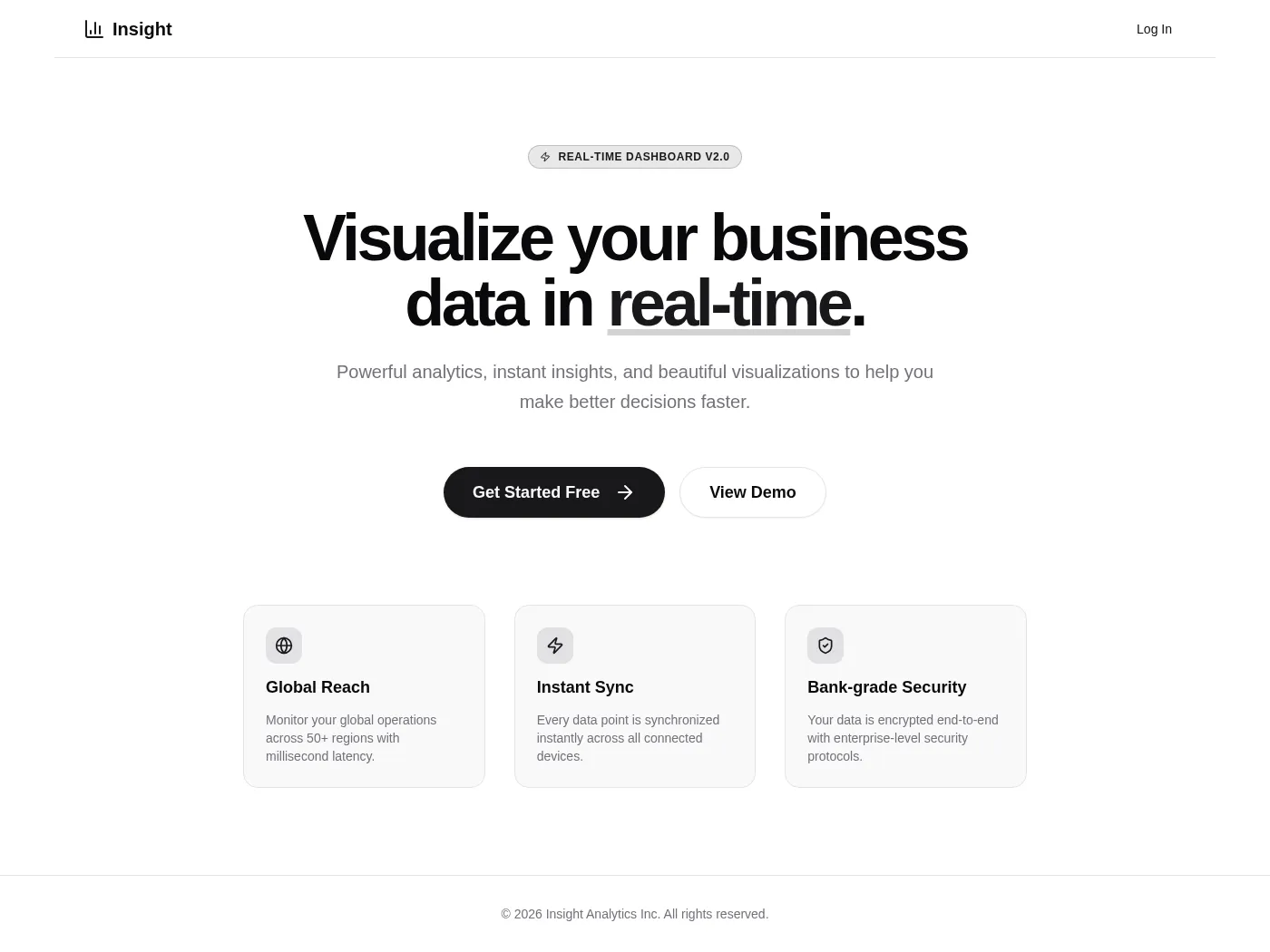 Realtime Insight Dashboard