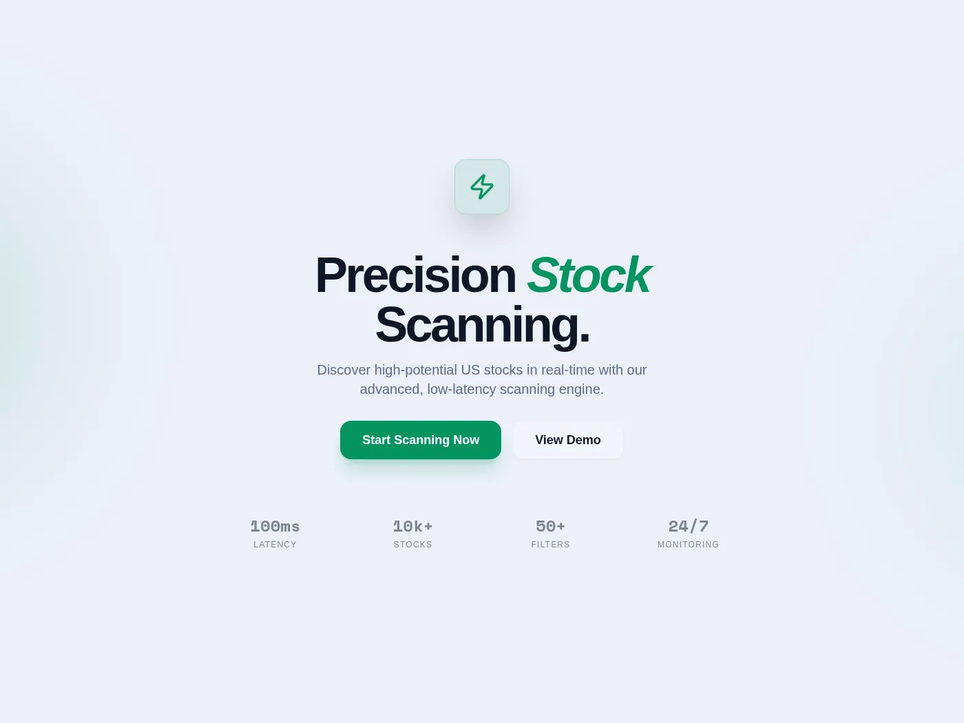 Realtime US Stock Scanner