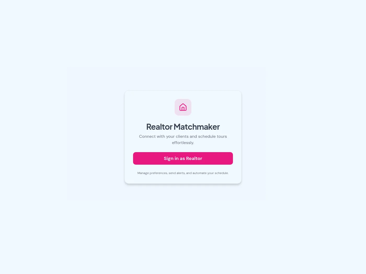 Realtor Matchmaker