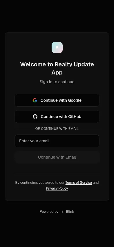 Realty Update App