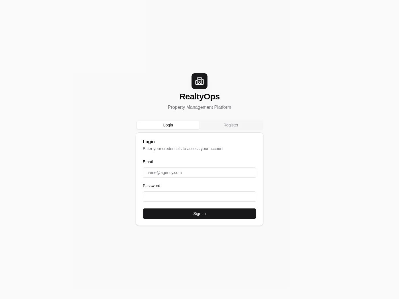 RealtyOps Platform
