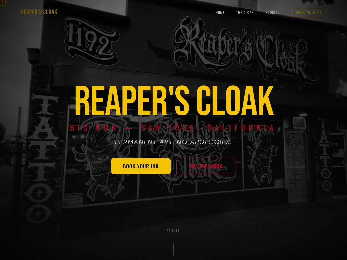 Reaper's Cloak Studio Site