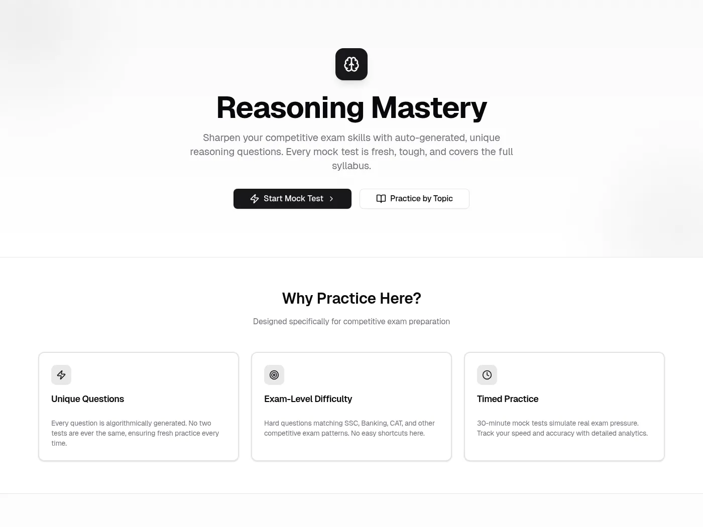 Reasoning Mastery App