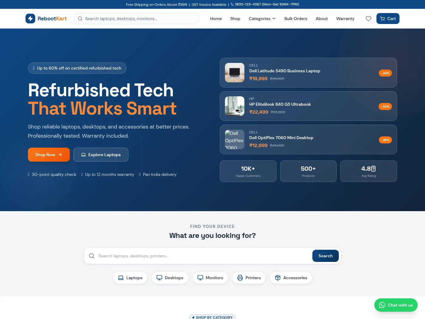 RebootKart Ecommerce Platform