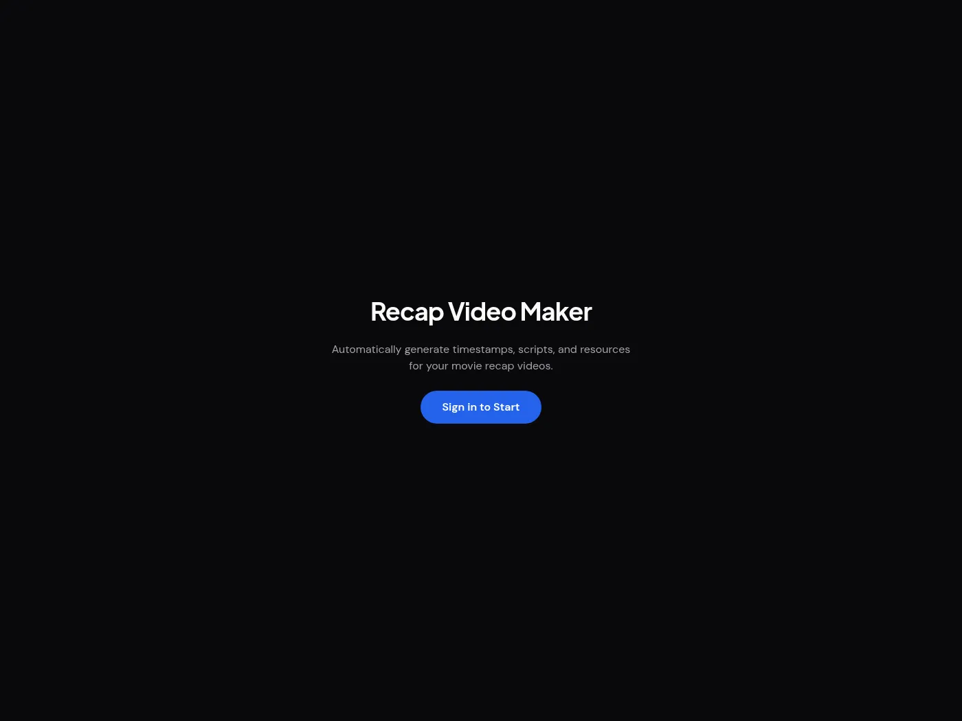 Recap Video Maker