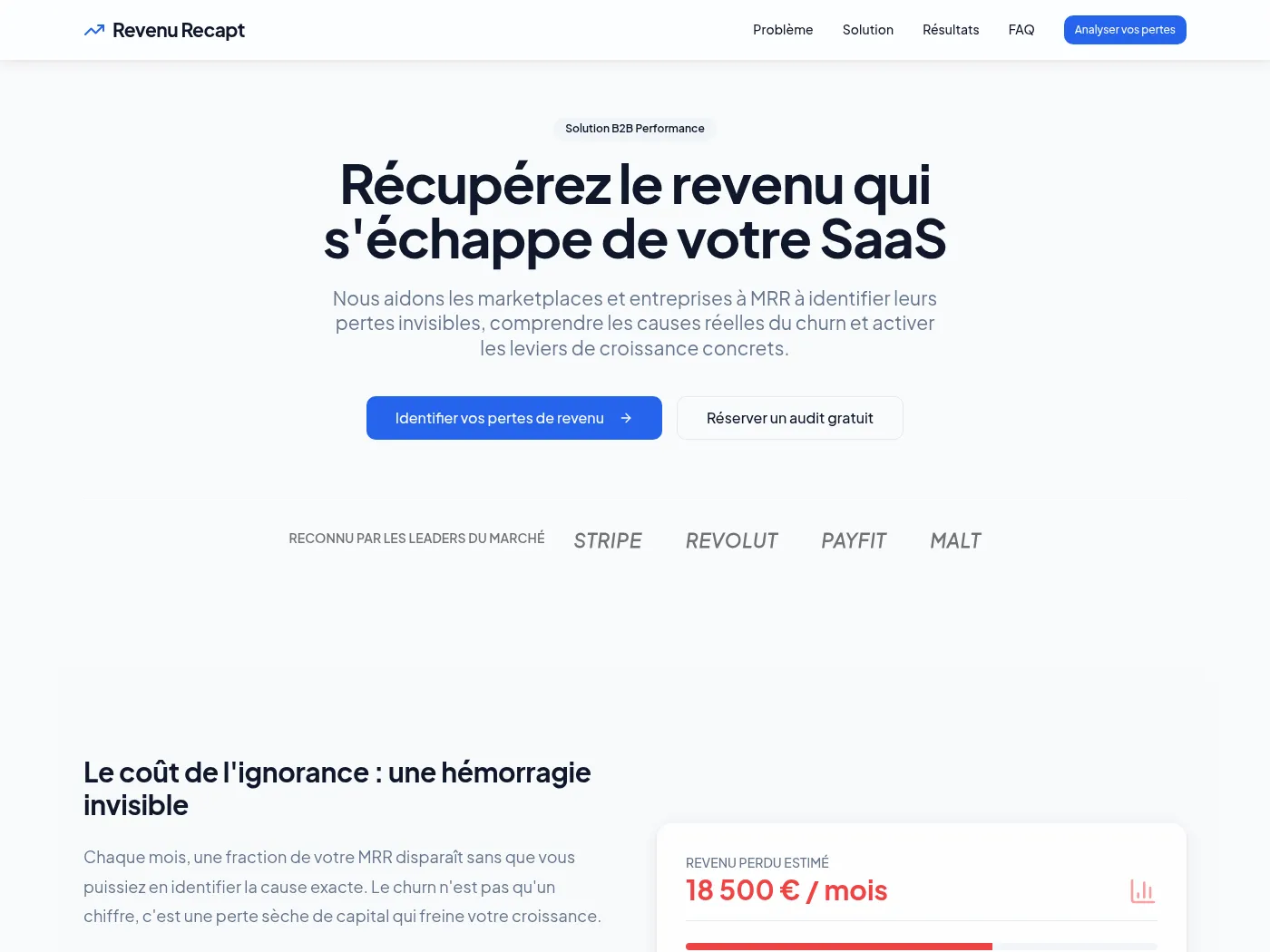 Revenu Recapt Landing