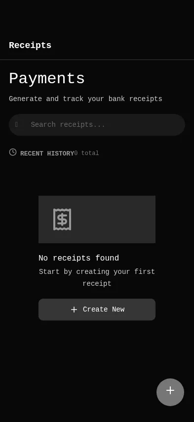 Instant Receipt Generator