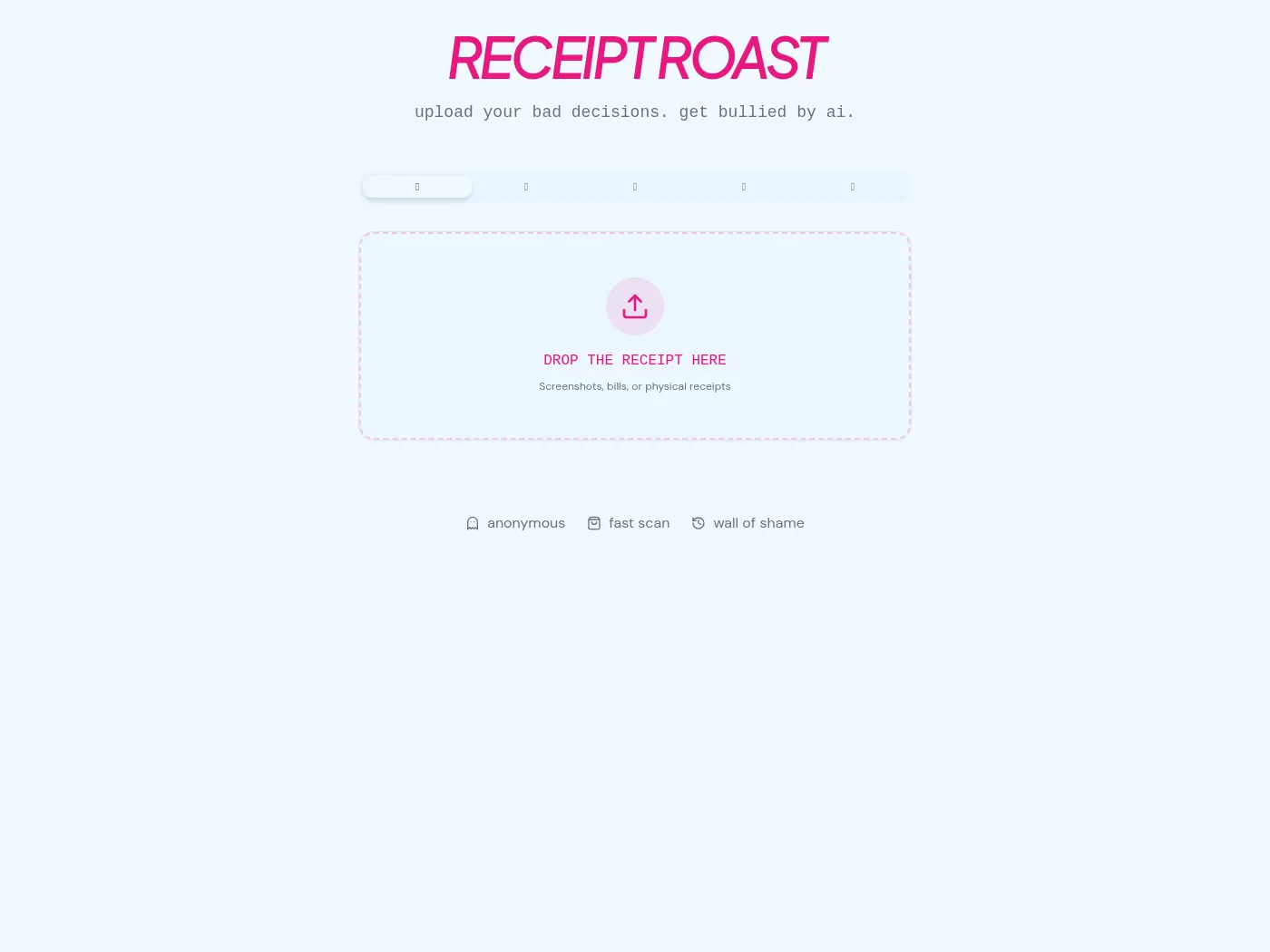 Receipt Roast