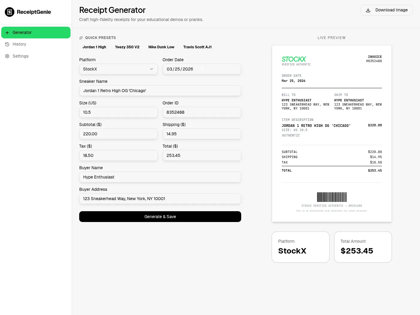 ReceiptGenie