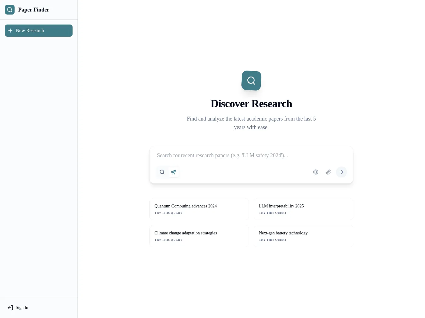 Recent Paper Finder Agent