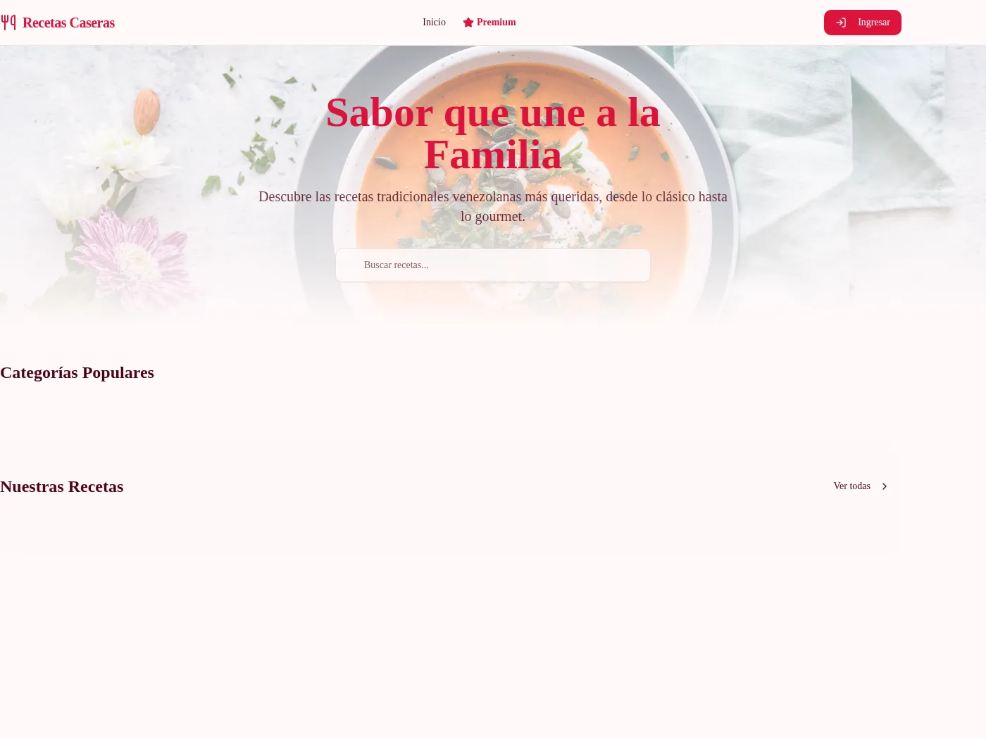 Recetas Caseras Online