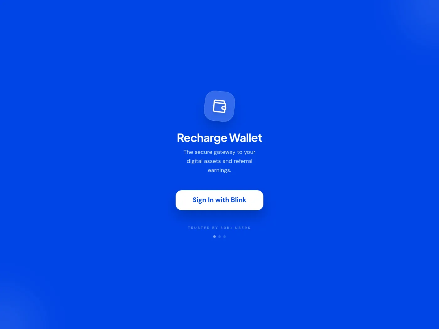 Recharge Wallet Dash