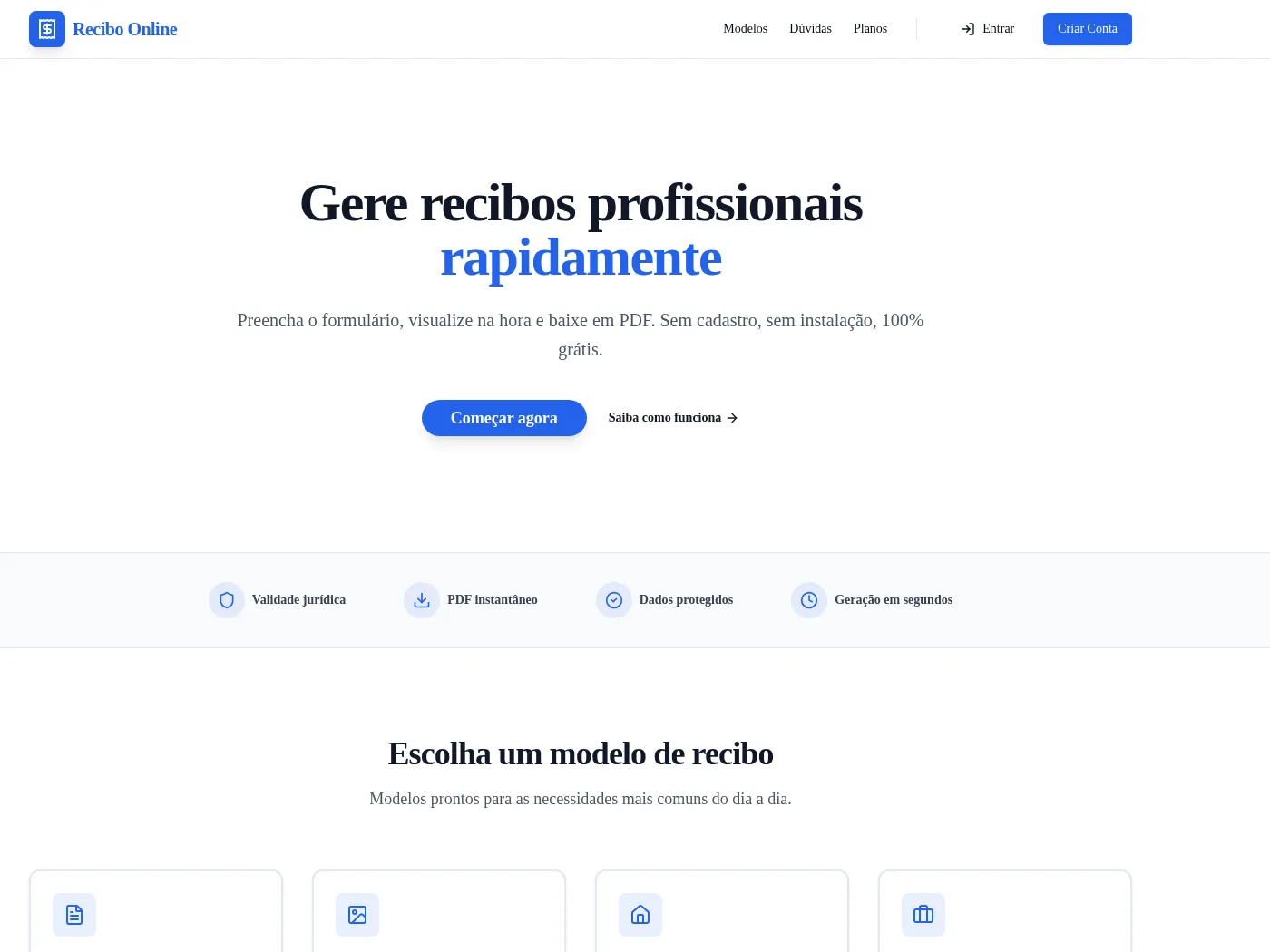 Reciboonline Clone