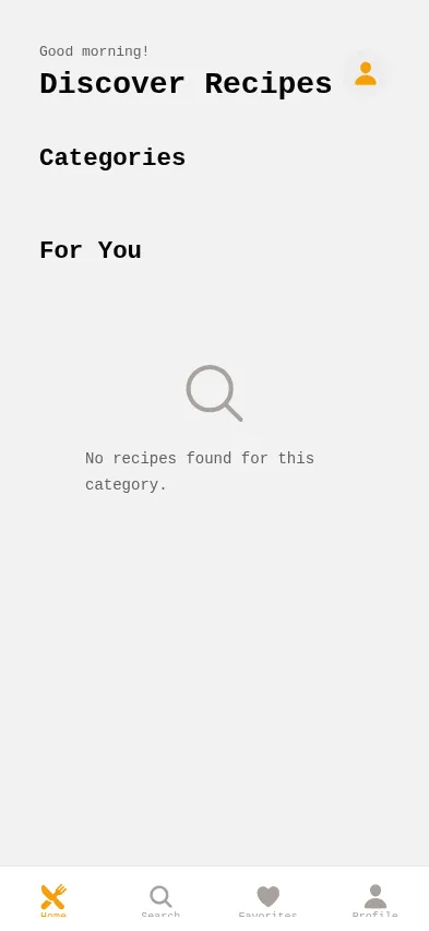 QuickRecipe App