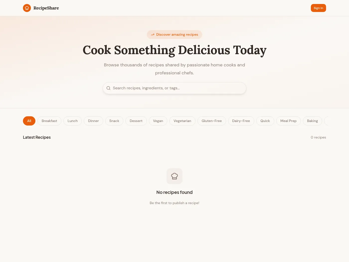 RecipeShare Blog
