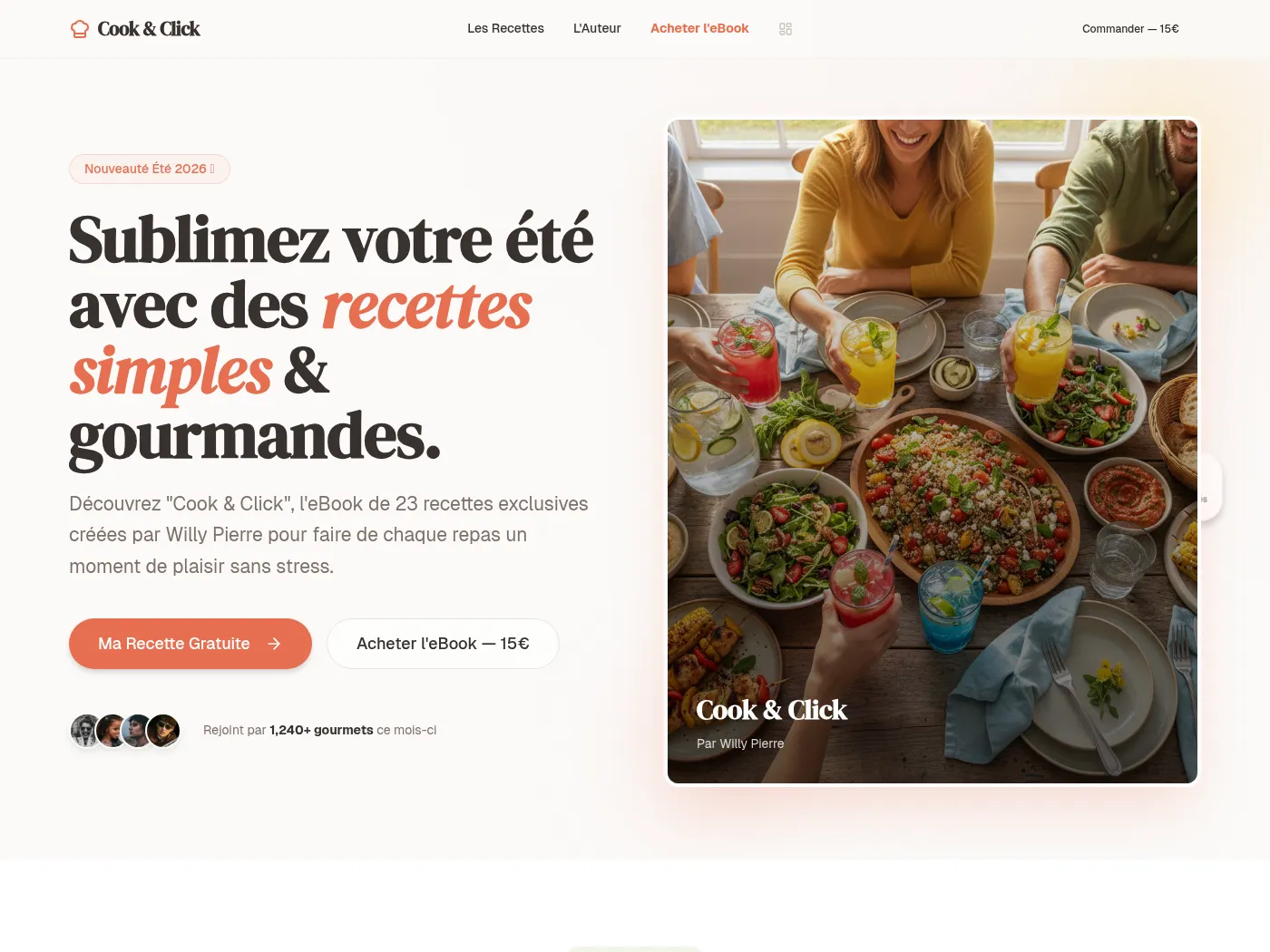 Audience Booster for Recipes