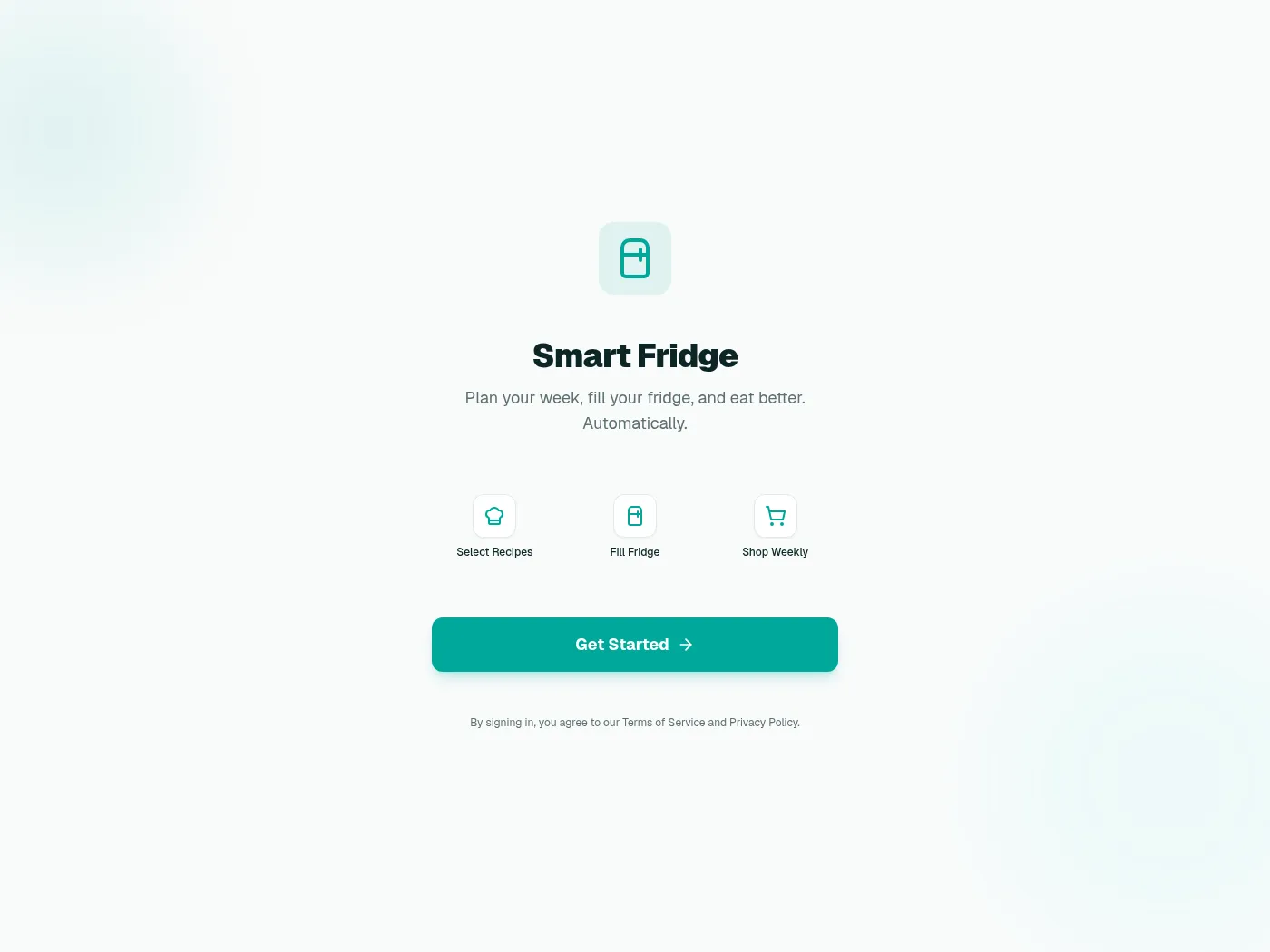 Smart Recipe Fridge