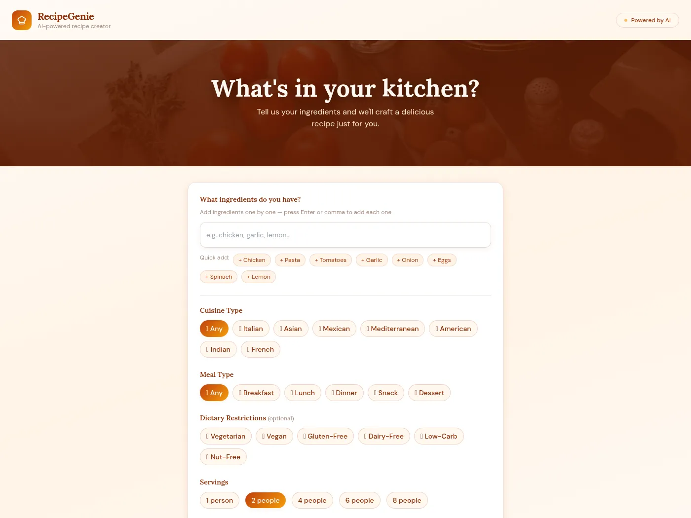 RecipeGenie