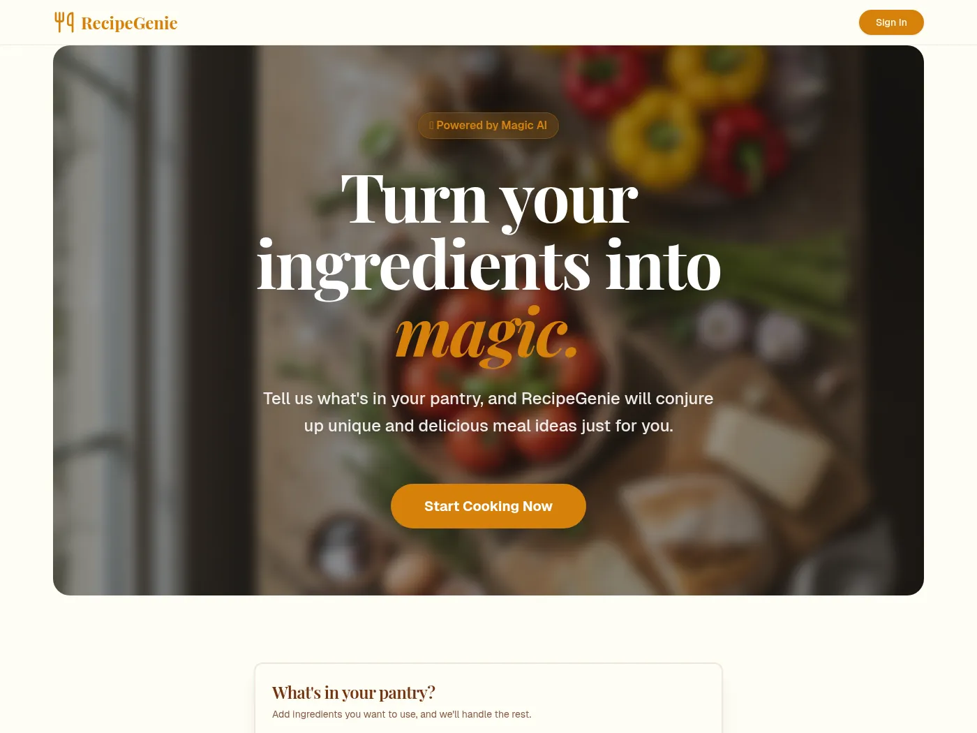 RecipeGenie