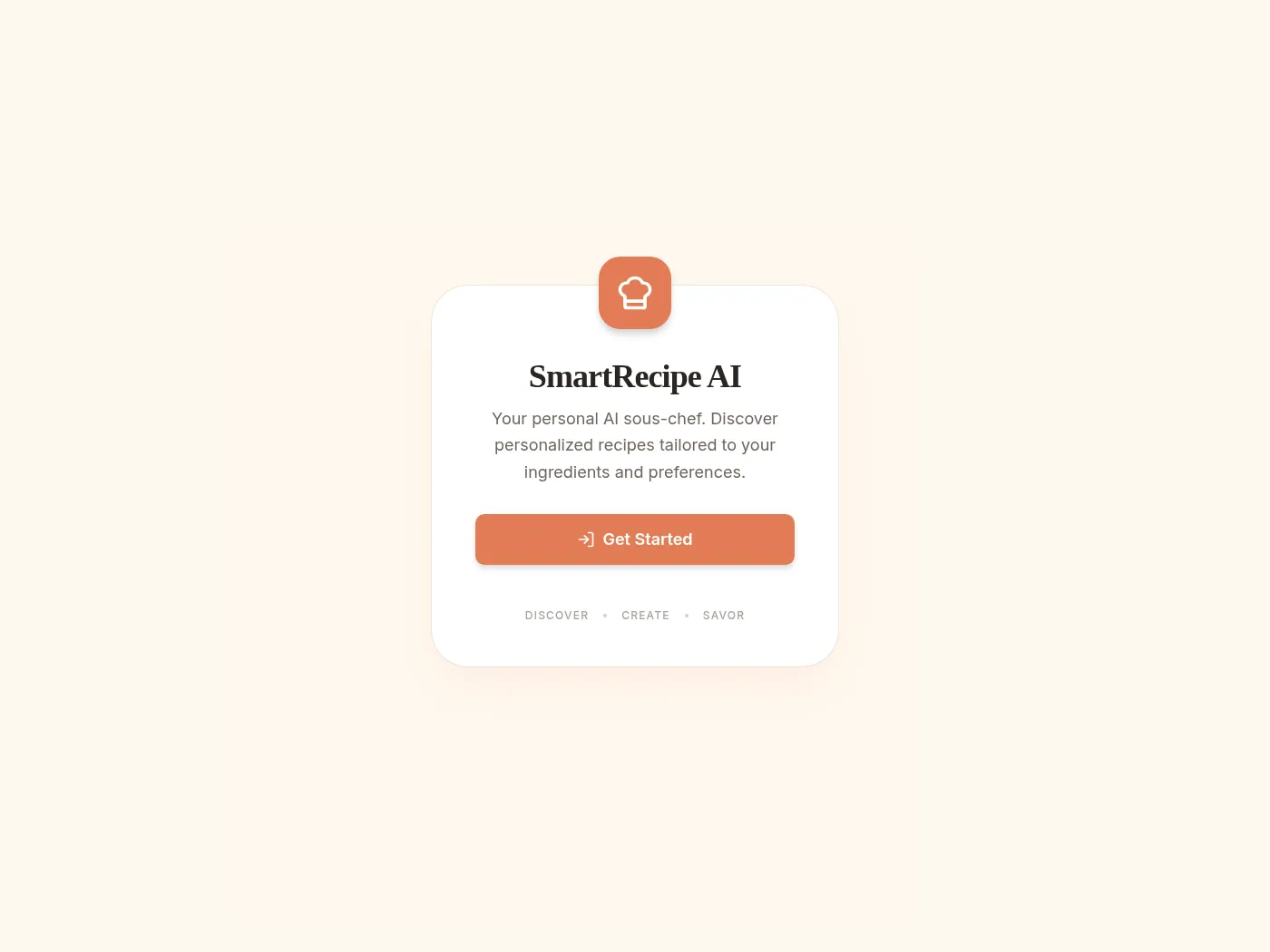 Smart Recipe Generator