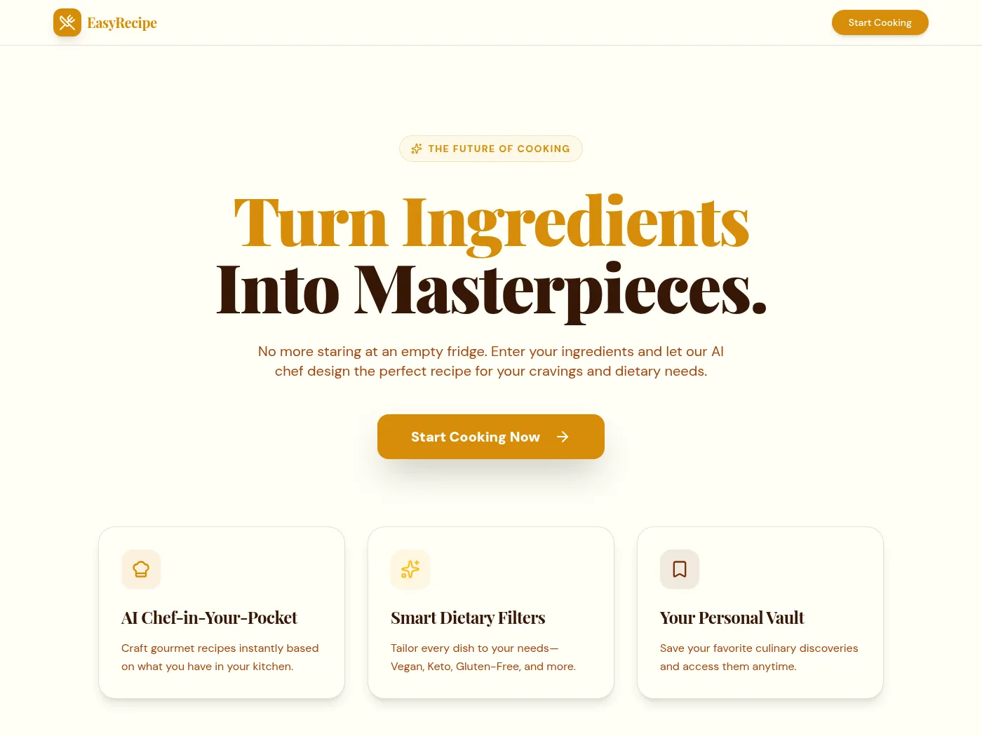 EasyRecipe Generator
