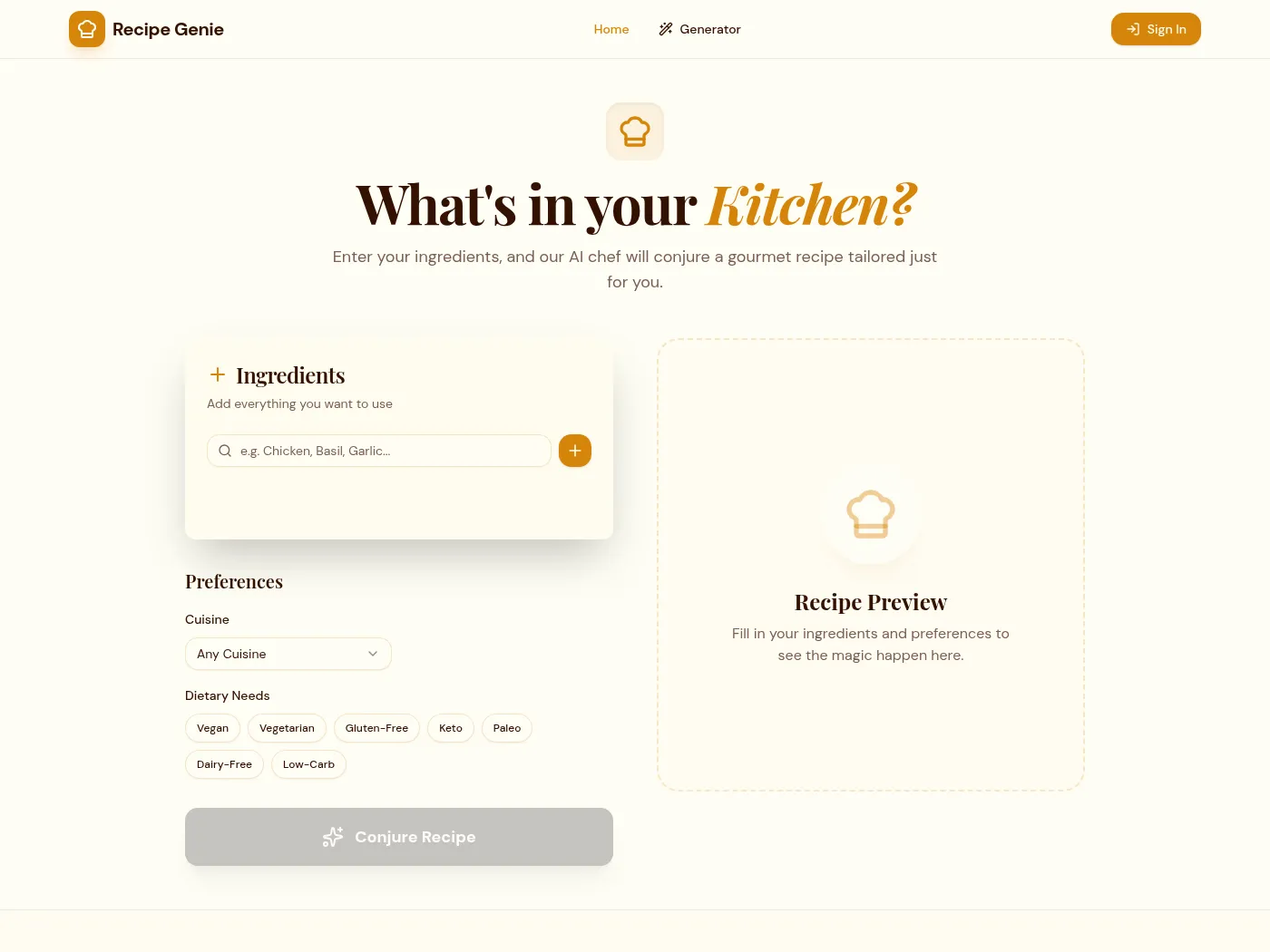 Recipe Genie