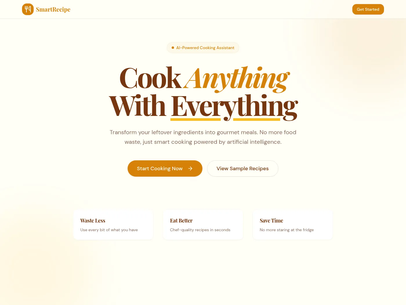 Smart Recipe Finder