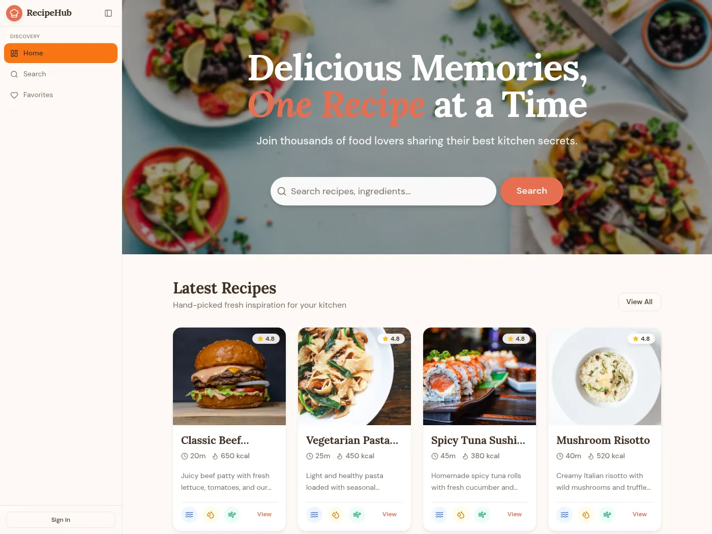RecipeHub