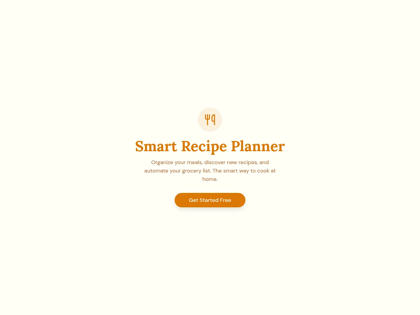 Smart Recipe Planner