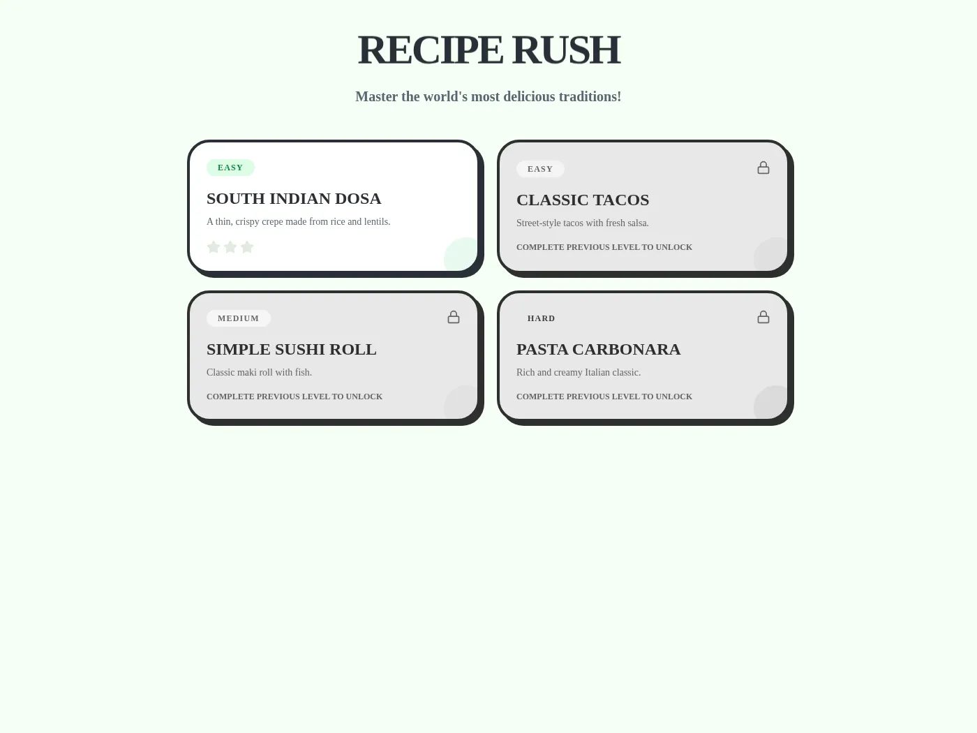 Recipe Rush