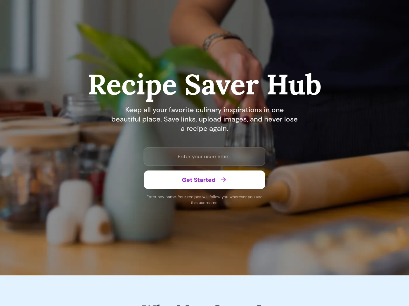Recipe Saver Hub