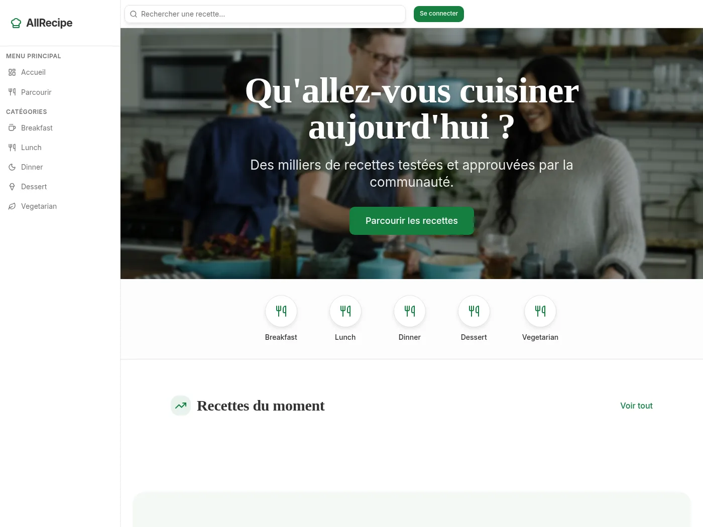 AllRecipe Clone