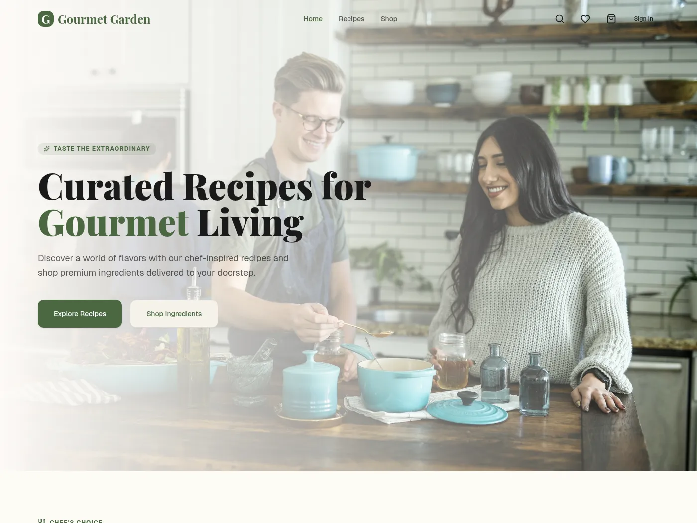 Recipe & Shop Platform