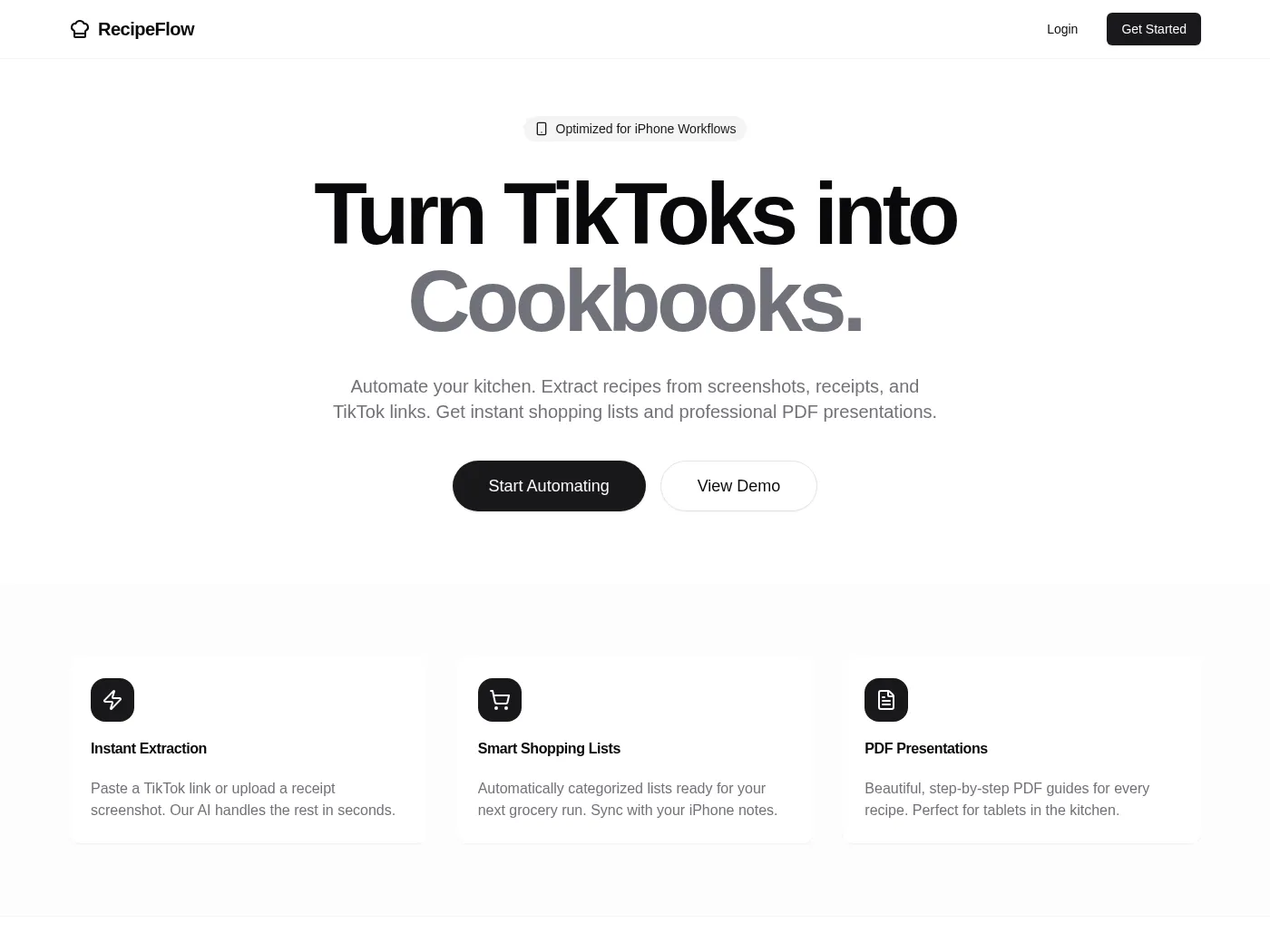 Recipe Receipt Automator
