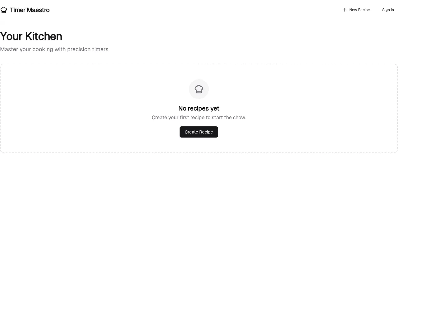 Recipe Timer Maestro