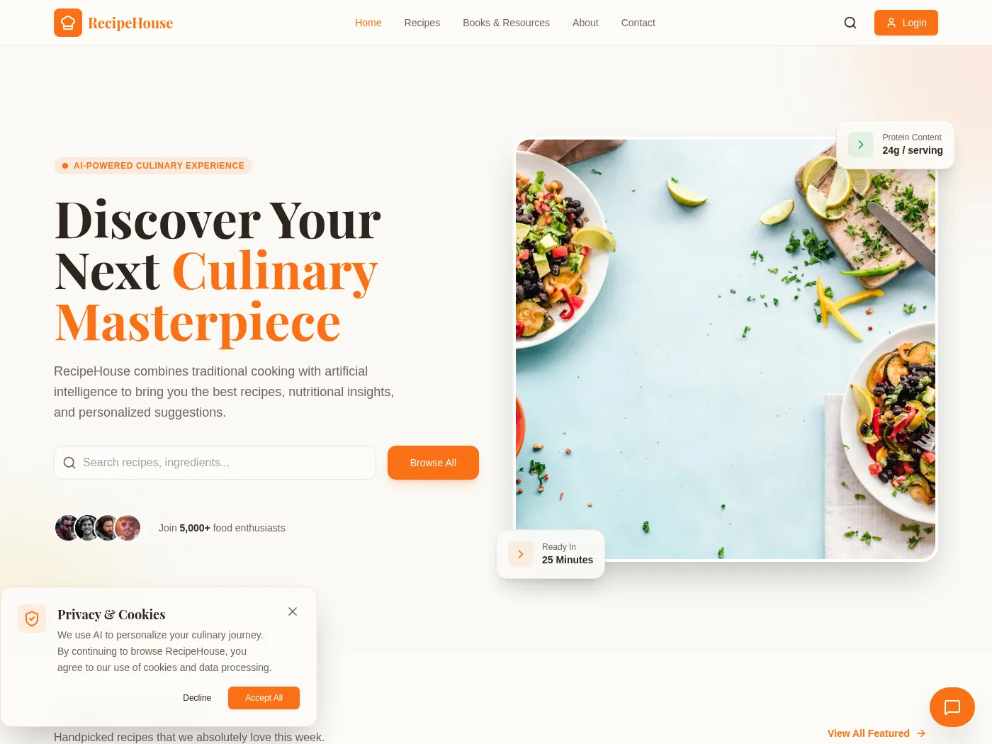 RecipeHouse Web App