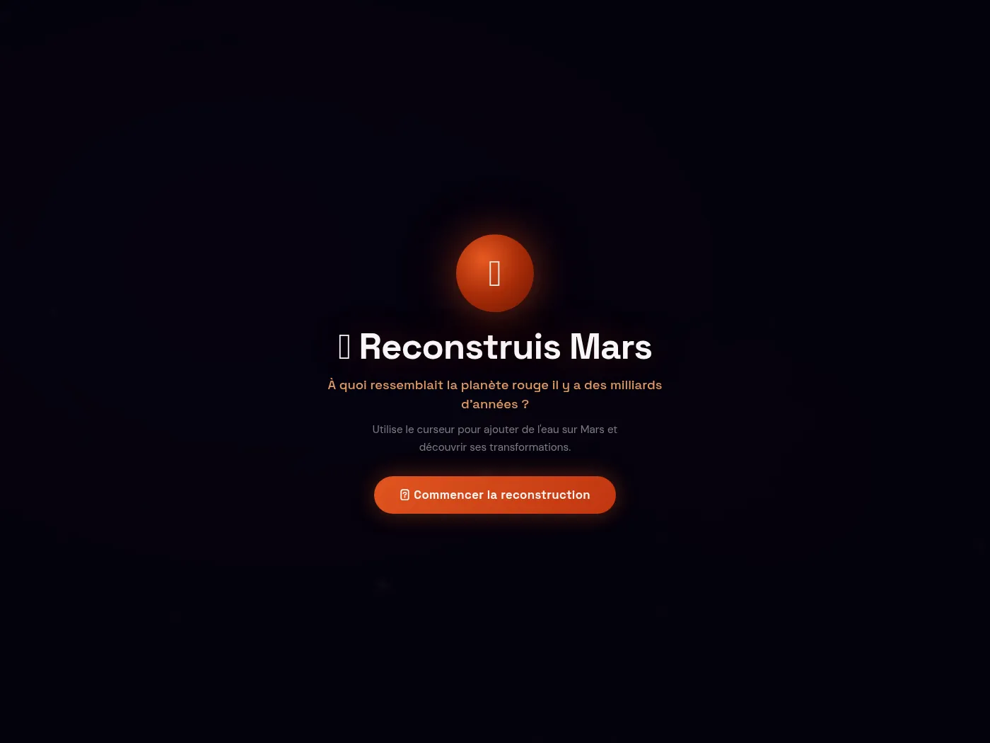 Reconstruct Mars Kids App