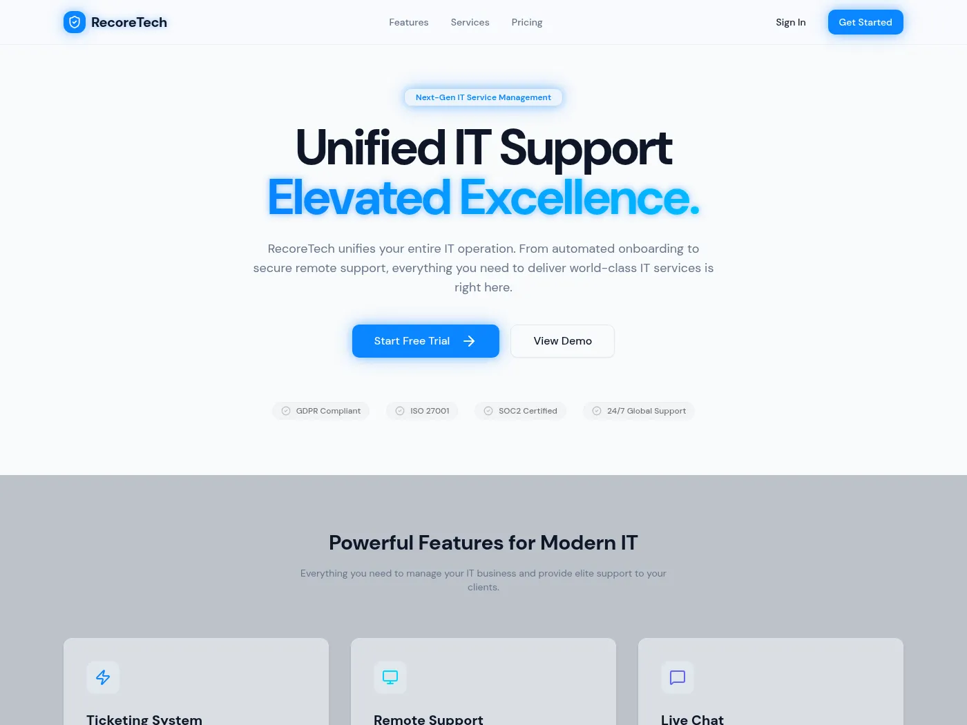 RecoreTech IT Support Suite