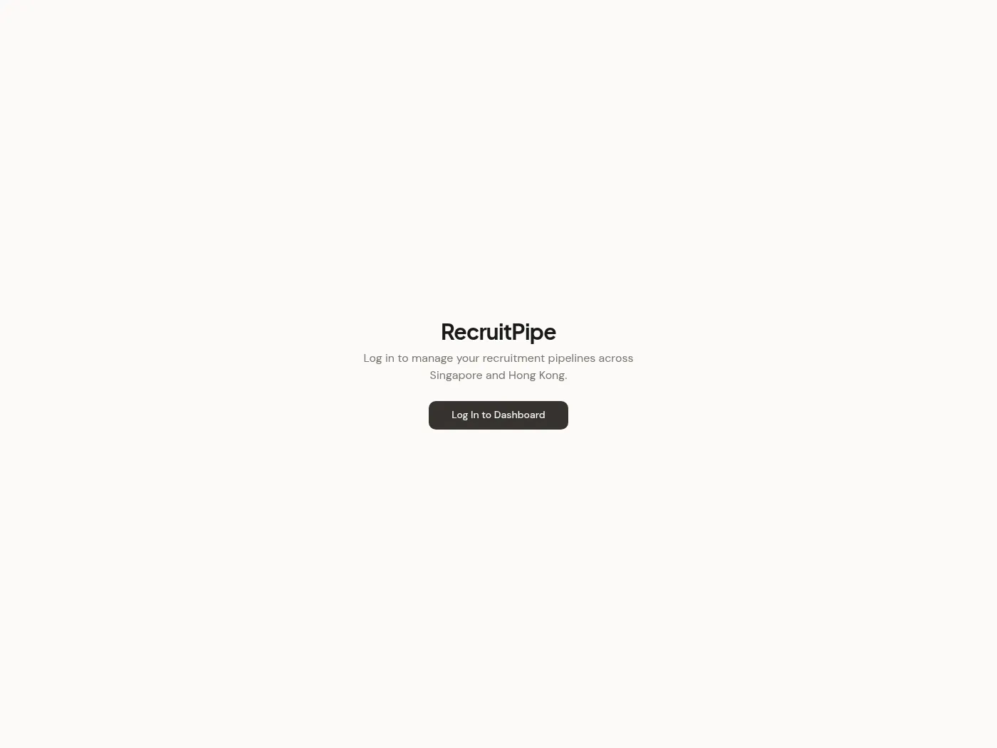 RecruitPipe Dashboard
