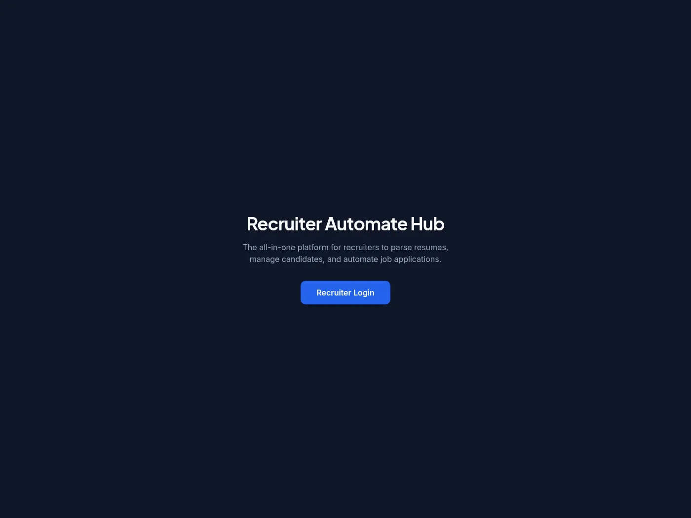 Recruiter Automate Hub